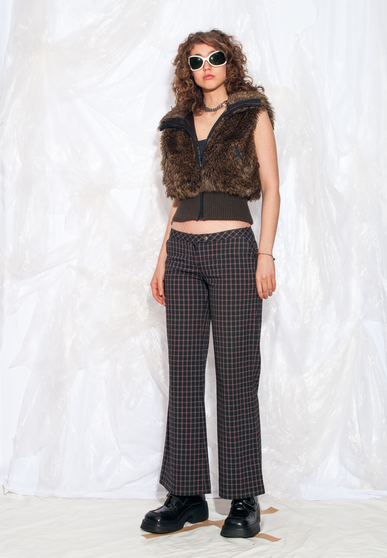 Vintage Faux Fur Vest Y2K Cropped Gilet in Brown – Pop Sick Vintage Faux Fur Vest Y2K Cropped Gilet in Brown – Pop Sick